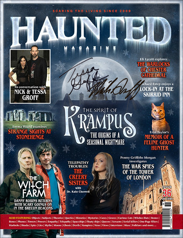 Nick Groff/ Tessa Groff Autographed Haunted Magazine #36 – Nick Groff Merch